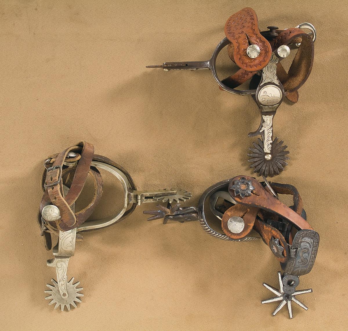 Three Pairs of Fancy Spurs | Rock Island Auction