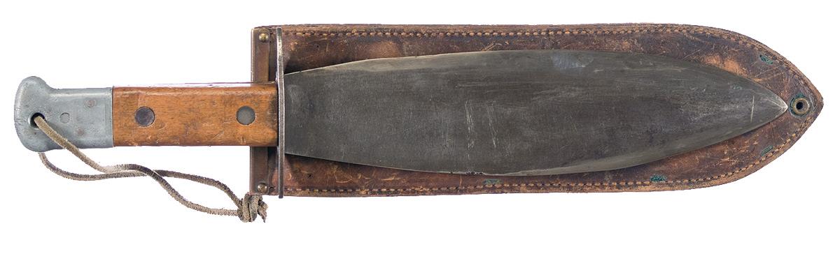WWII Smatchet Combat Knife with Sheath | Rock Island Auction