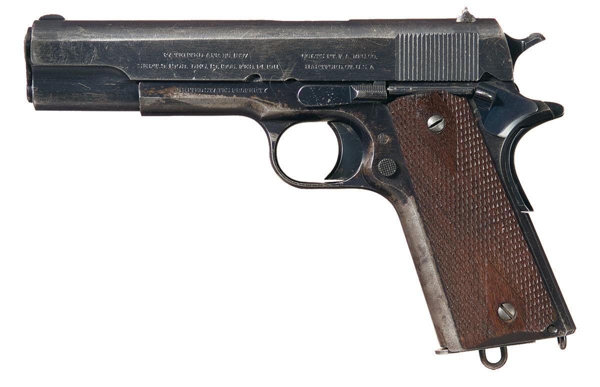 U.S. Colt Model 1911 Navy Semi-Automatic Pistol with Army Slide | Rock ...