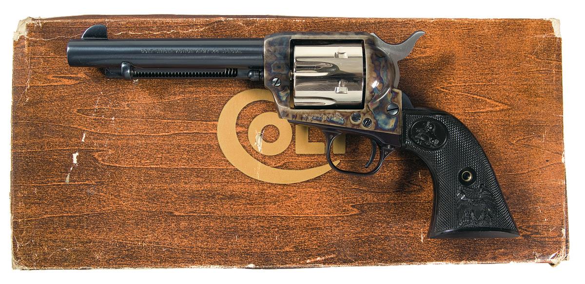 Rare Colt Single Action Army Model P-1750 AA with Box | Rock Island Auction