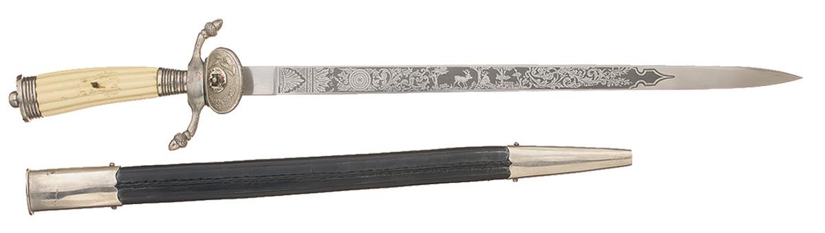 One German Shooting Association Dagger and One German Hunting Sw | Rock ...