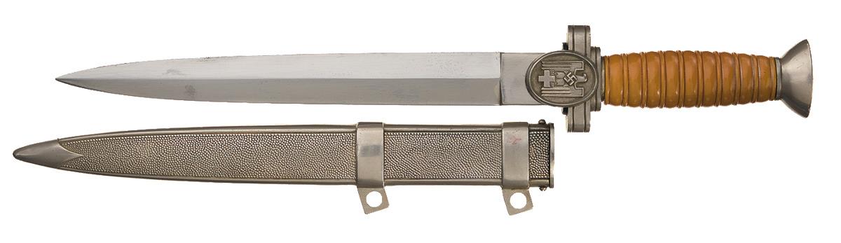 Nazi Red Cross Officer's Dagger with Sheath | Rock Island Auction