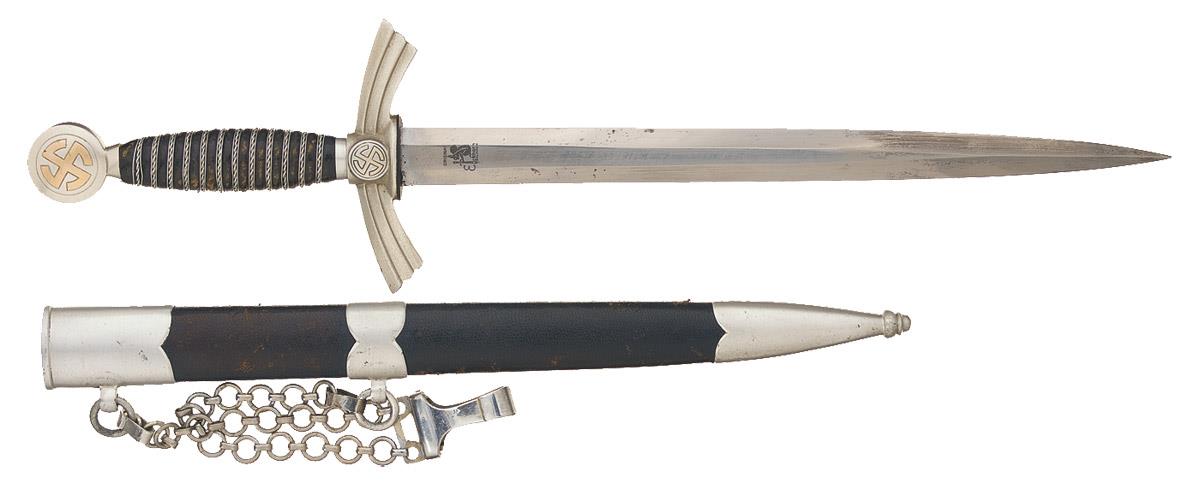 Excellent Nazi First Model Luftwaffe Dagger with Sheath | Rock Island ...