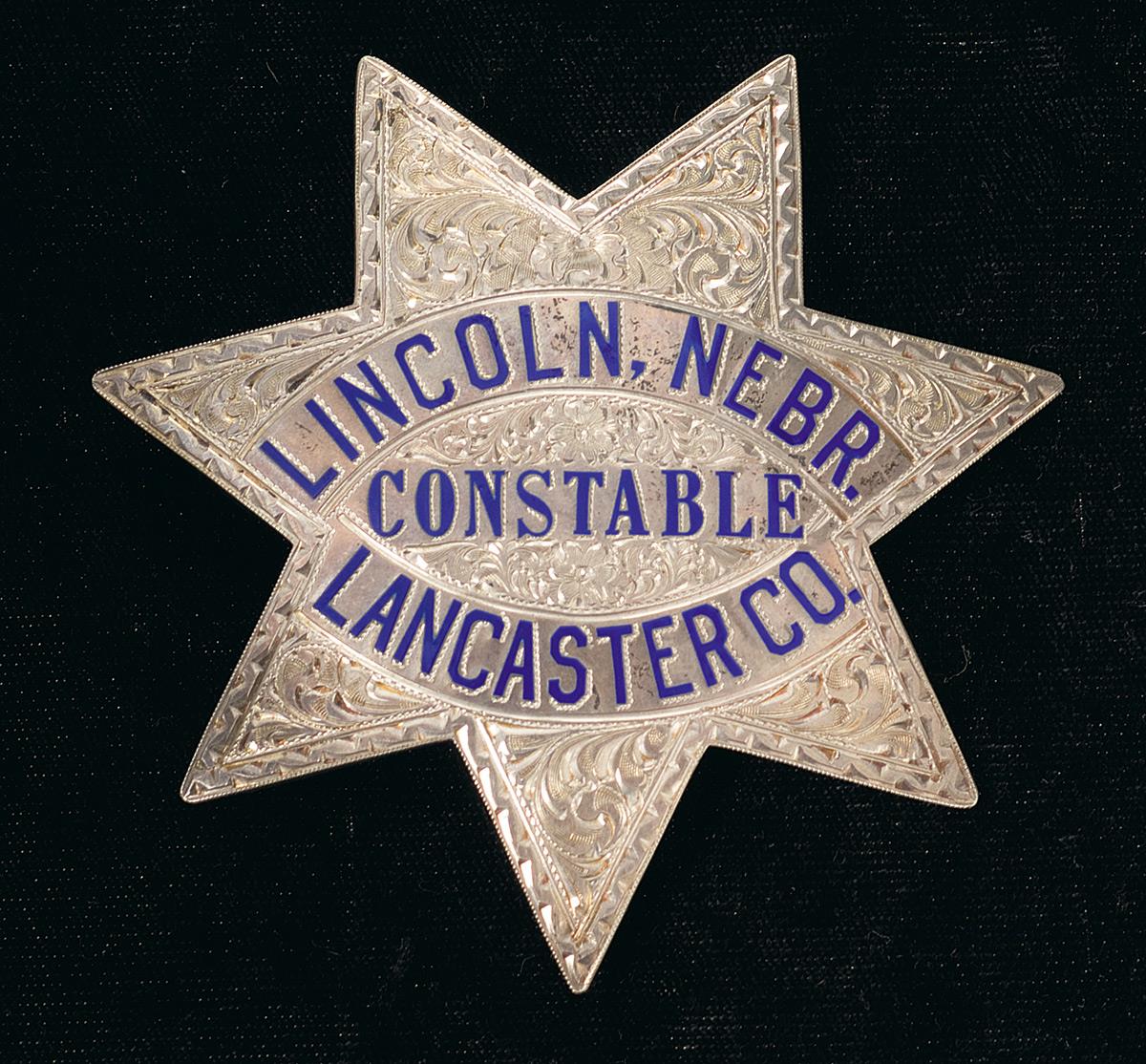 Ed Jones Company Engraved Sterling Silver Constable's Badge for | Rock ...