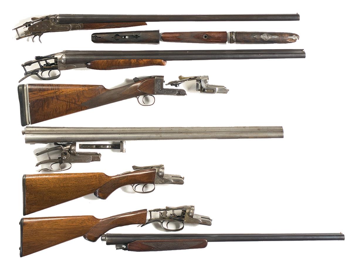 Seven Shotgun Receivers and Four Shotgun Barrels | Rock Island Auction