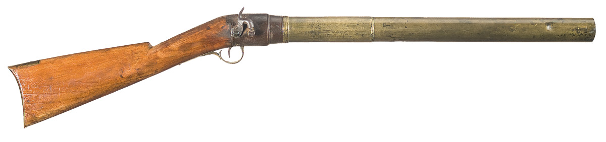 Very Rare Harrington Patent 37 Shot Percussion Volley Gun | Rock Island ...