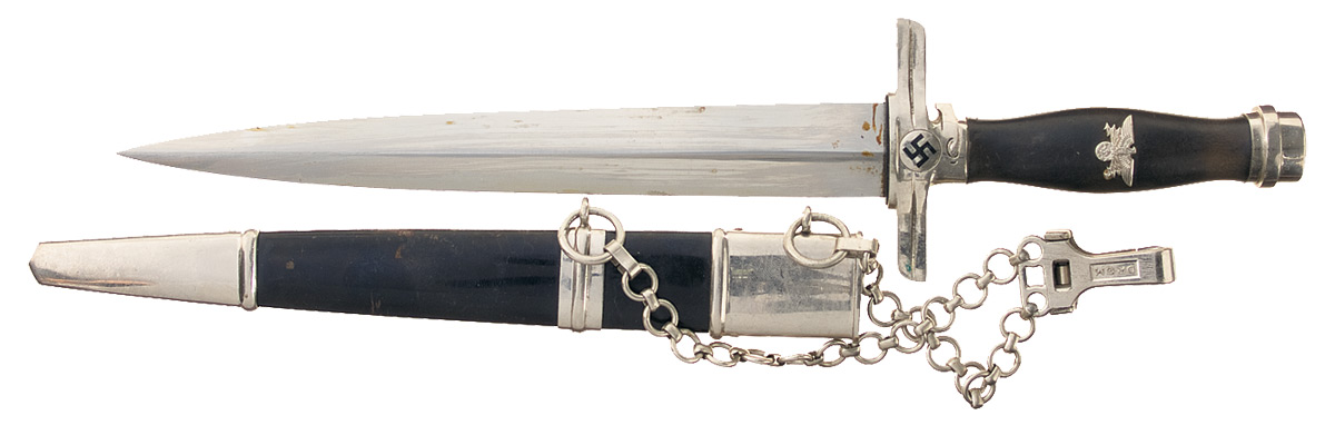 Rare German Postal Protection Force Leader's Dagger with Sheath | Rock ...