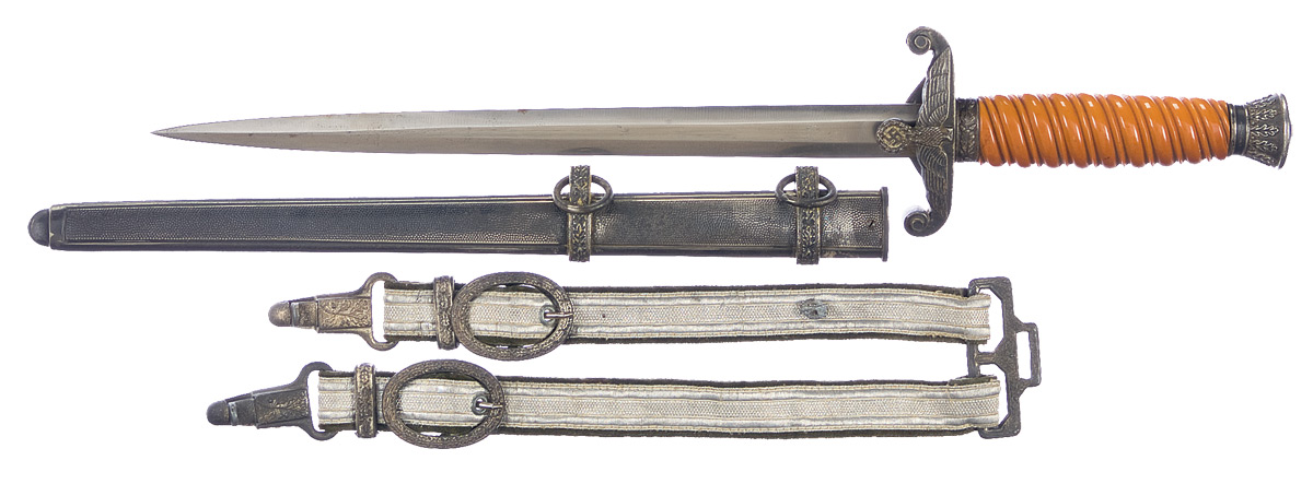Nazi Army Dagger with Sheath and Belt Hanger | Rock Island Auction