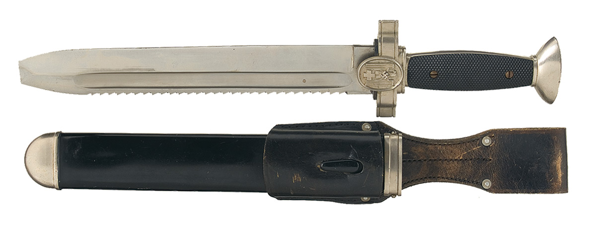 Excellent Nazi Red Cross Enlisted Man's Knife with Sheath and Fr | Rock ...