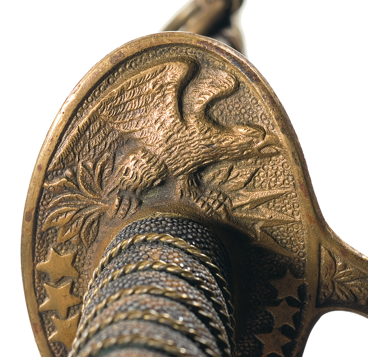 Three Antique Swords with Sheaths and One Training Sword | Rock Island ...