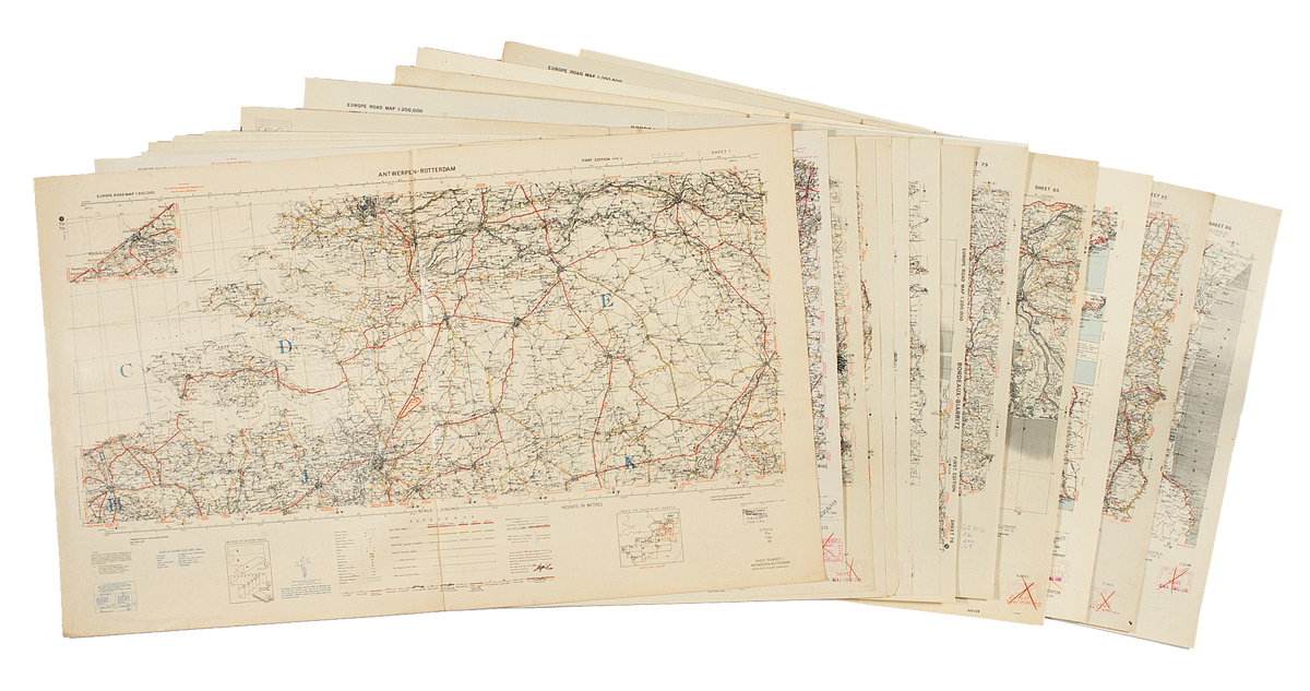 Twenty WWII U.S. Invasion Maps | Rock Island Auction