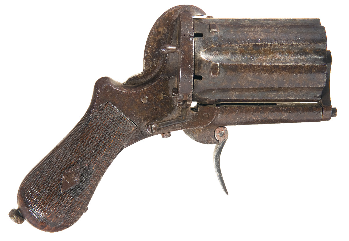 English Pinfire Pepperbox | Rock Island Auction