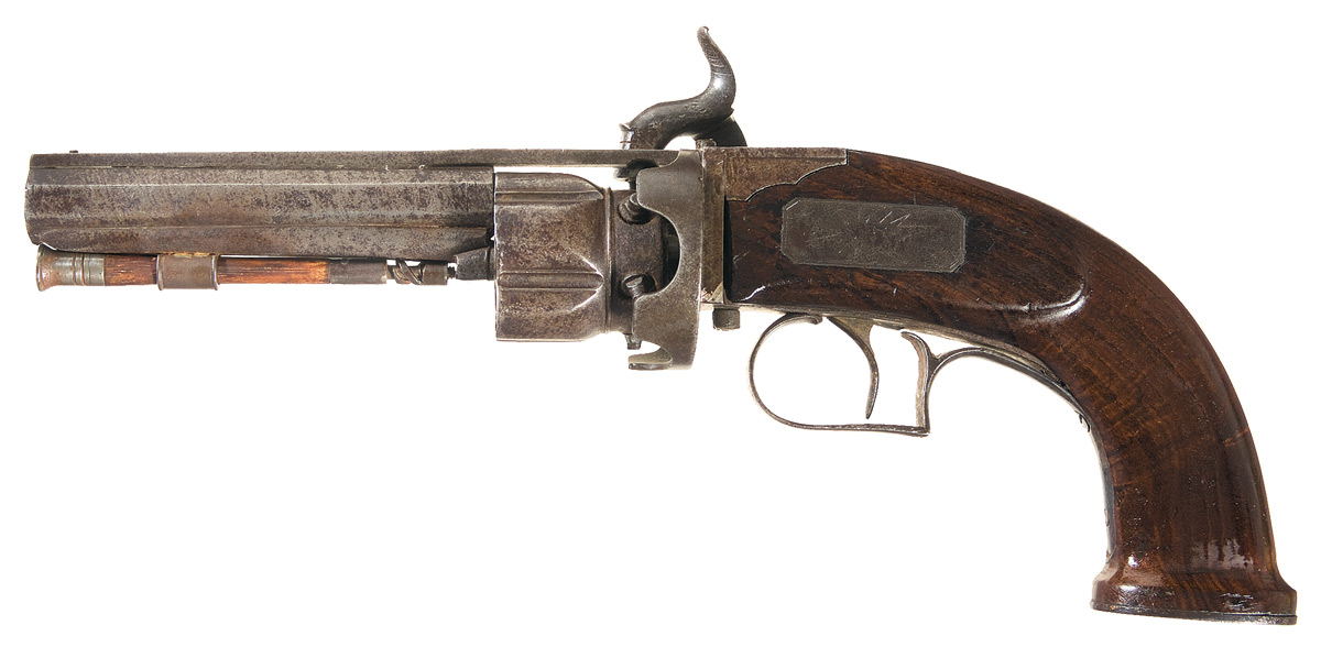 Rare Collier Patent Percussion Revolver | Rock Island Auction