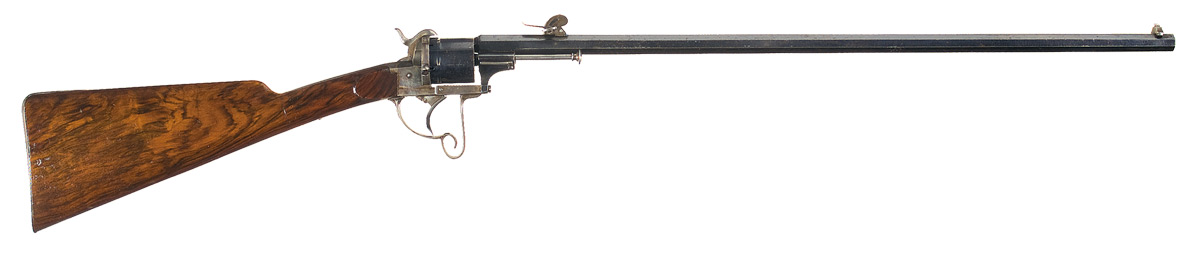 Exceptional Lefaucheux Pinfire Revolving Rifle | Rock Island Auction