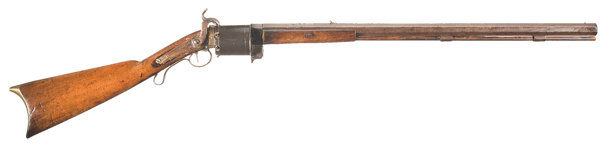 Pierce Marked Billinghurst Style Revolving Rifle | Rock Island Auction
