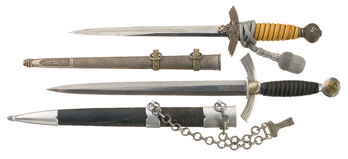 Two Nazi Luftwaffe Daggers with Sheaths | Rock Island Auction