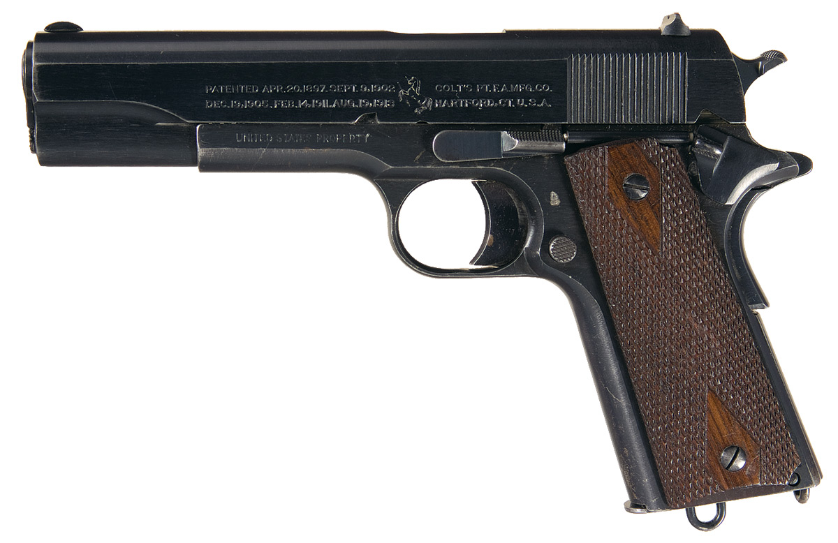 Excellent WWI Colt Model 1911 'Black Army' Semi-Automatic Pistol | Rock ...