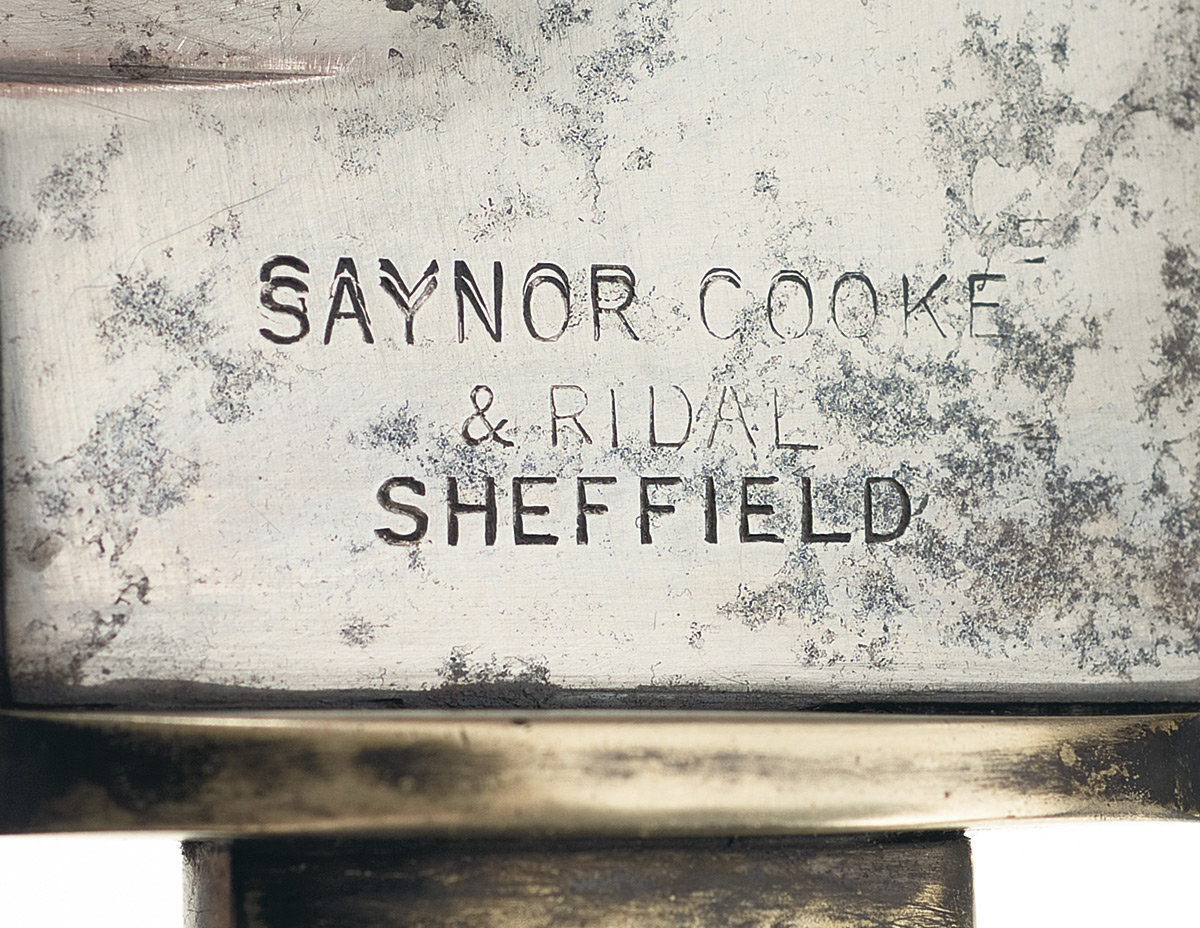 Saynor, Cooke & Ridal Sheffield Marked Bowie Knife with Silver F | Rock ...