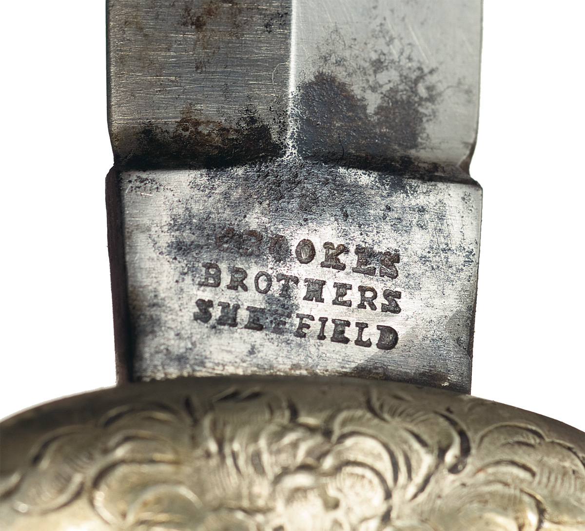 Crookes Brothers Sheffield Dagger with Silver Fittings, Etched D | Rock ...