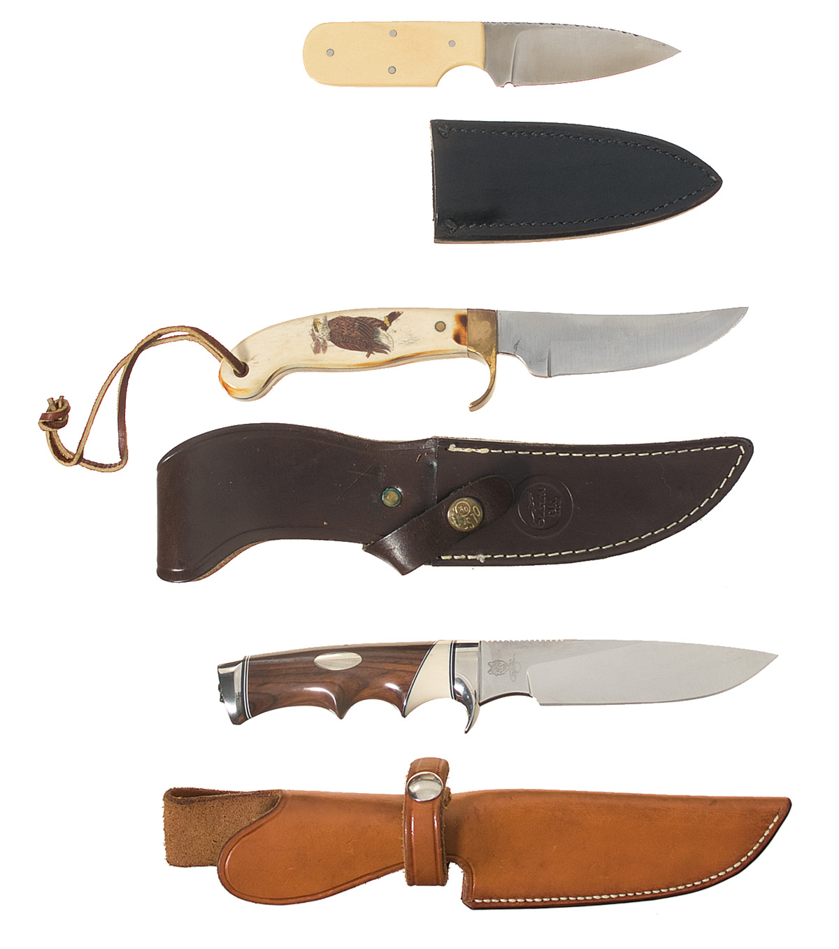 Three Custom Made American Knives | Rock Island Auction