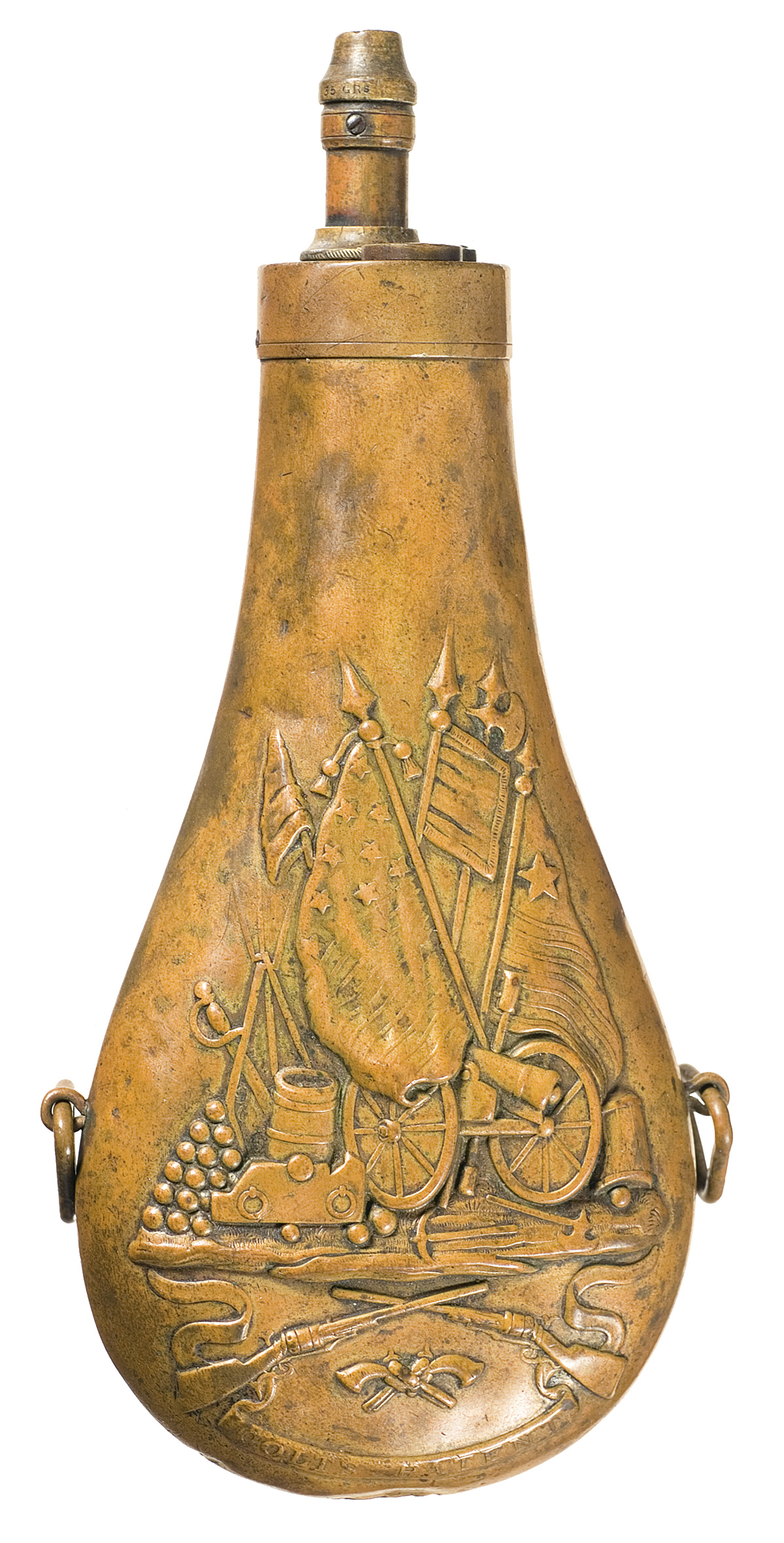 Colt Paterson Carbine Powder Flask | Rock Island Auction