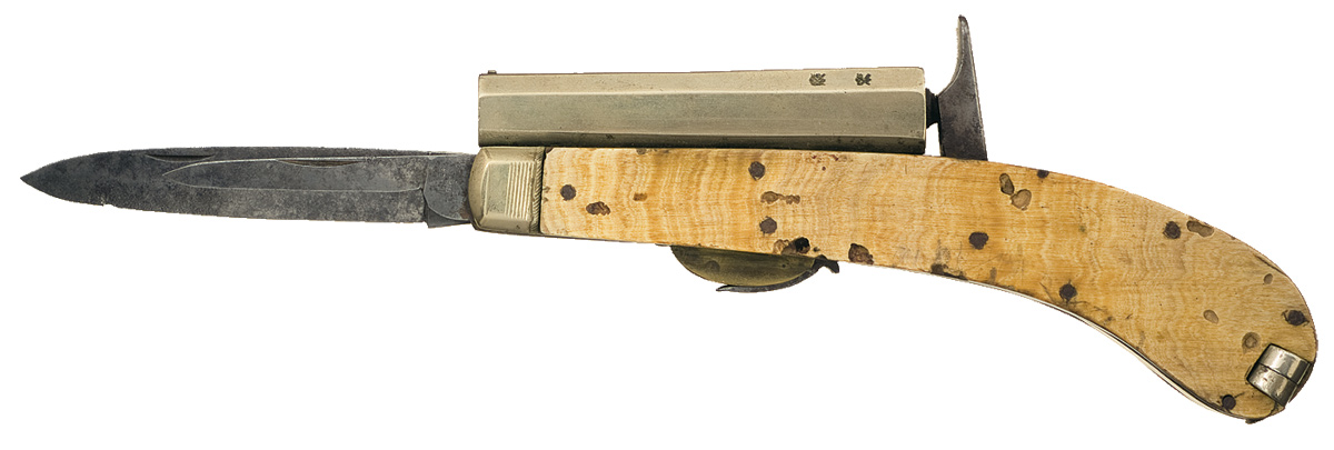 James Rodgers Percussion Knife Pistol | Rock Island Auction