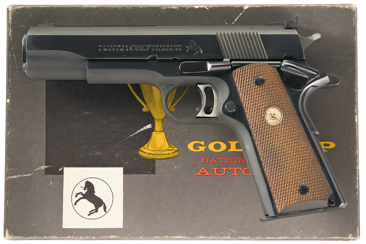 Colt Pre-Series 70 National Match Semi-Automatic Pistol with Box | Rock ...