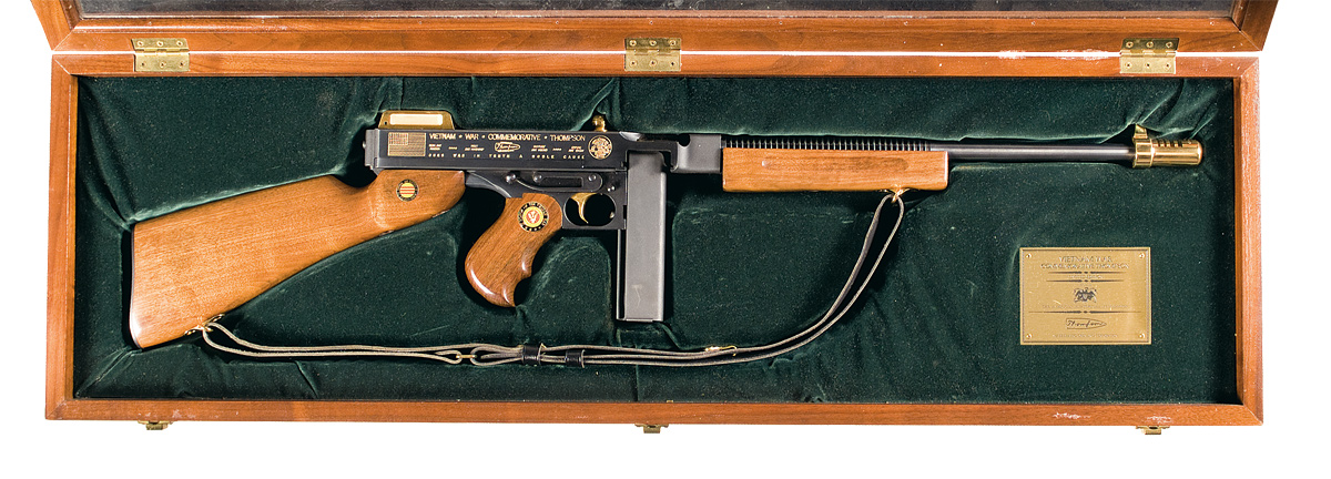 Cased Vietnam War Commemorative Thompson Semi-Automatic Rifle | Rock ...