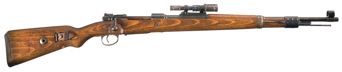 Fine WWII German 98K ZF41 Sniper Rifle and Metal Can | Rock Island Auction