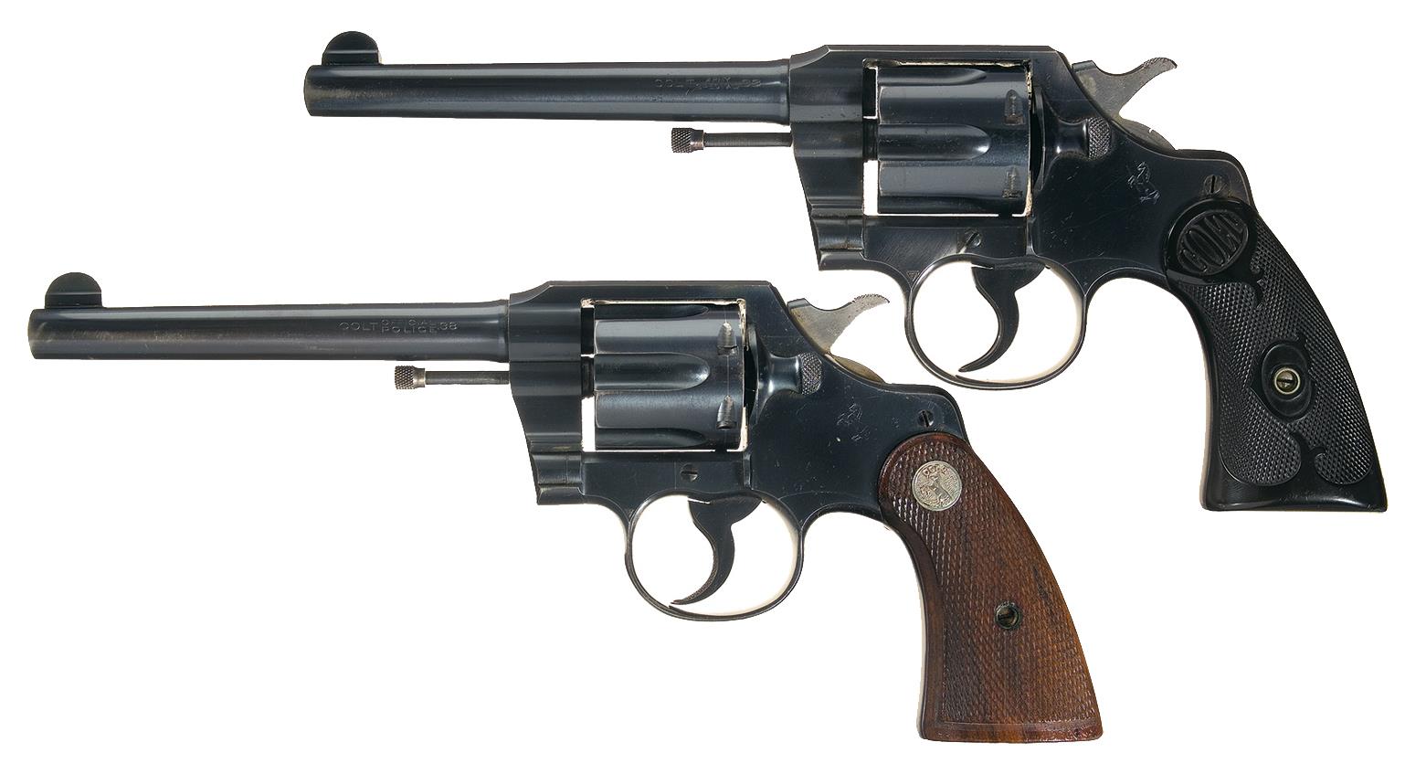 Two Pre-War Colt DA Revolvers | Rock Island Auction