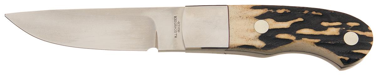 Herman J. Schneider Knife with Stag Scales | Rock Island Auction