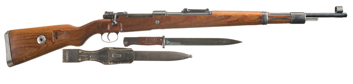 WWII Nazi Gustloff-Werke K98 Bolt Action Rifle with Bayonet | Rock ...