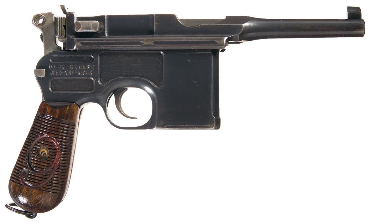 Broomhandle 1920 Police Rework Pistol With Holster | Rock Island Auction