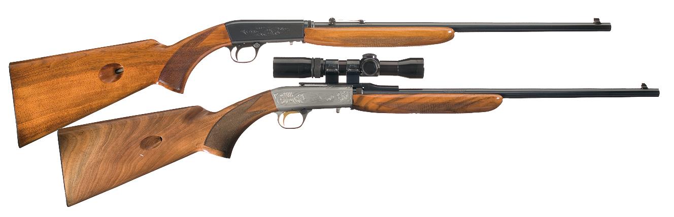 Two Browning Semi-Automatic Rifles | Rock Island Auction