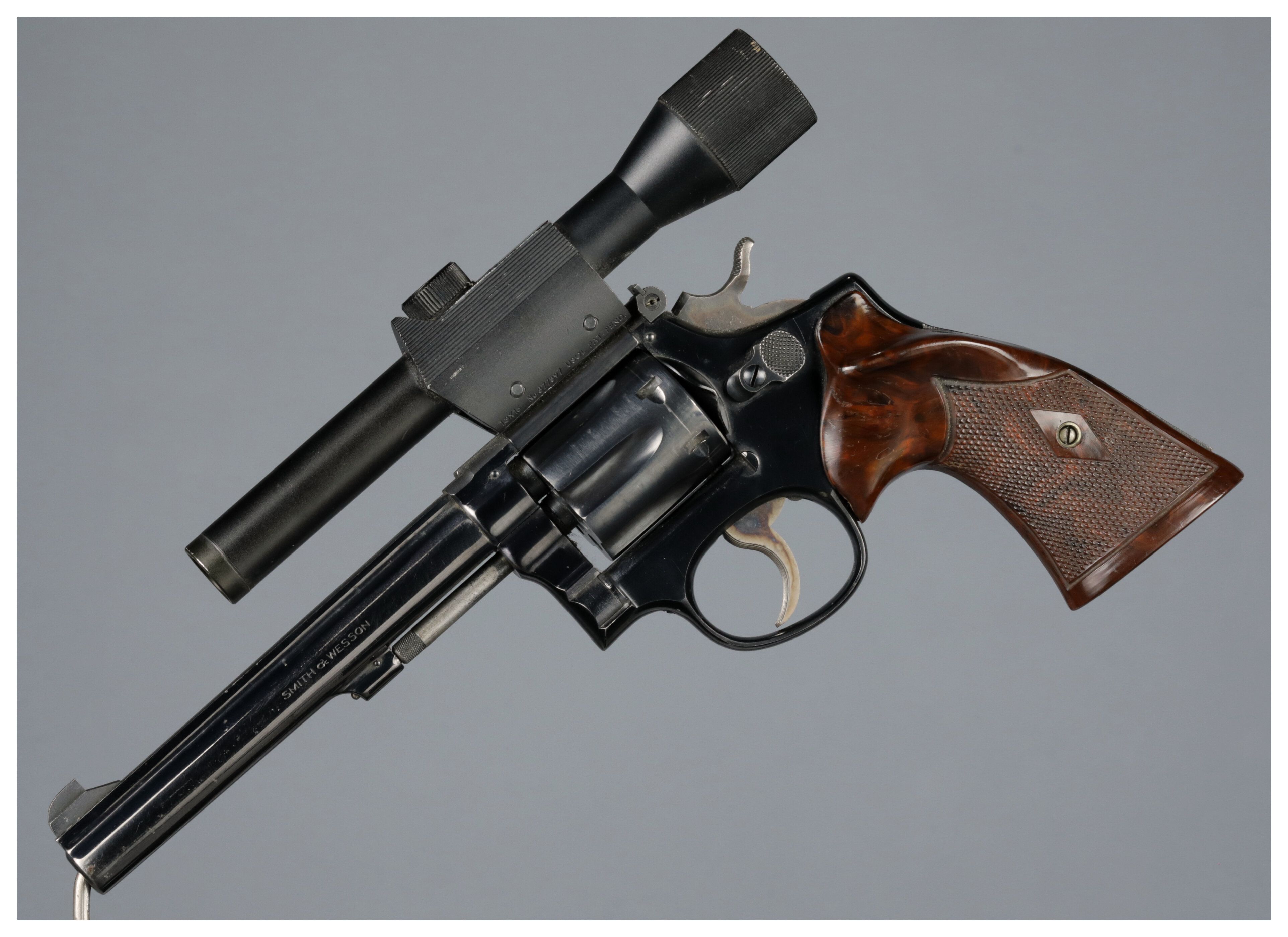 Smith & Wesson K22 Double Action Revolver with Scope | Rock Island Auction
