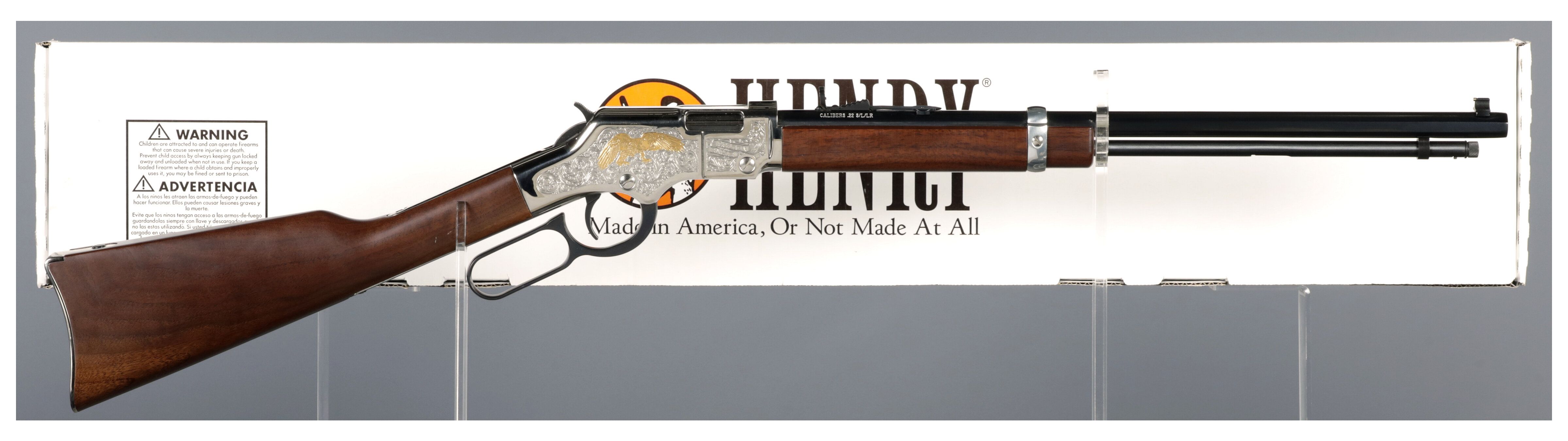 Engraved Henry Golden Eagle Lever Action Rifle with Box | Rock Island ...