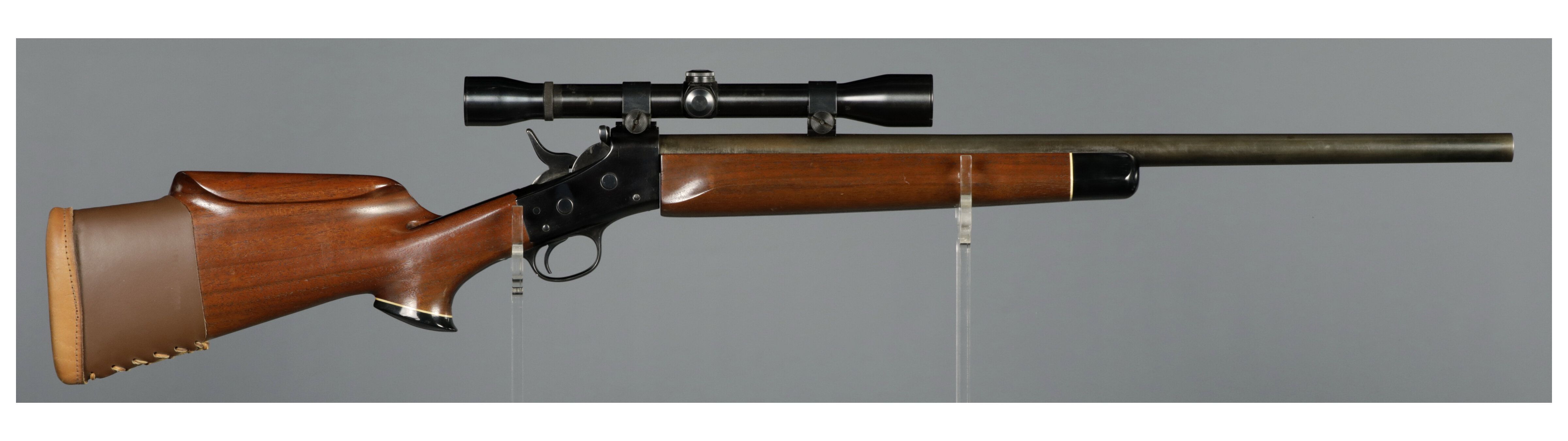 Remington Single Shot Rolling Block Rifle with Scope | Rock Island Auction