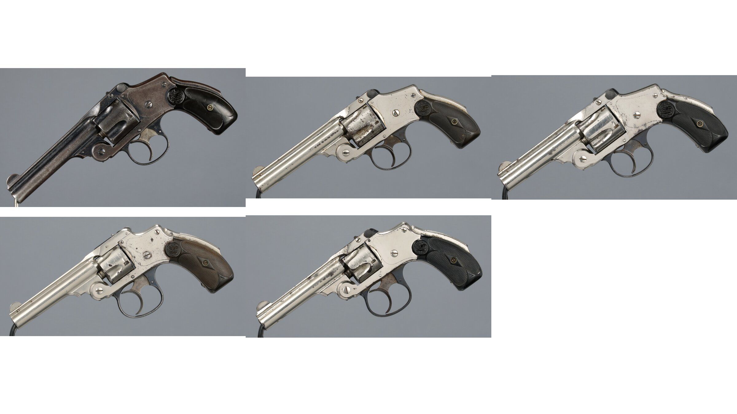 Five Smith & Wesson Safety Hammerless Double Action Revolvers | Rock ...