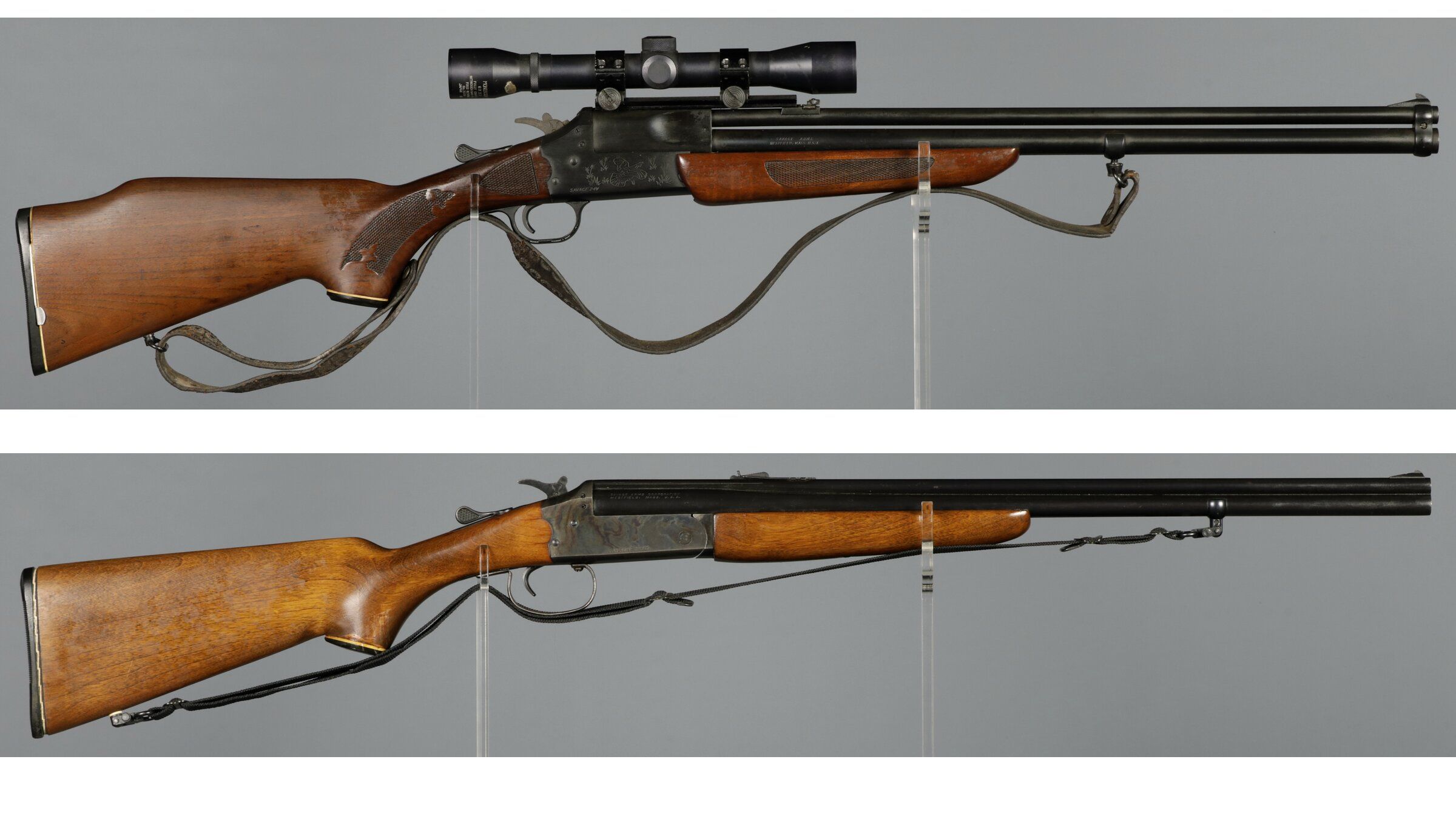 Two Savage Model 24V Over/Under Combination Guns | Rock Island Auction