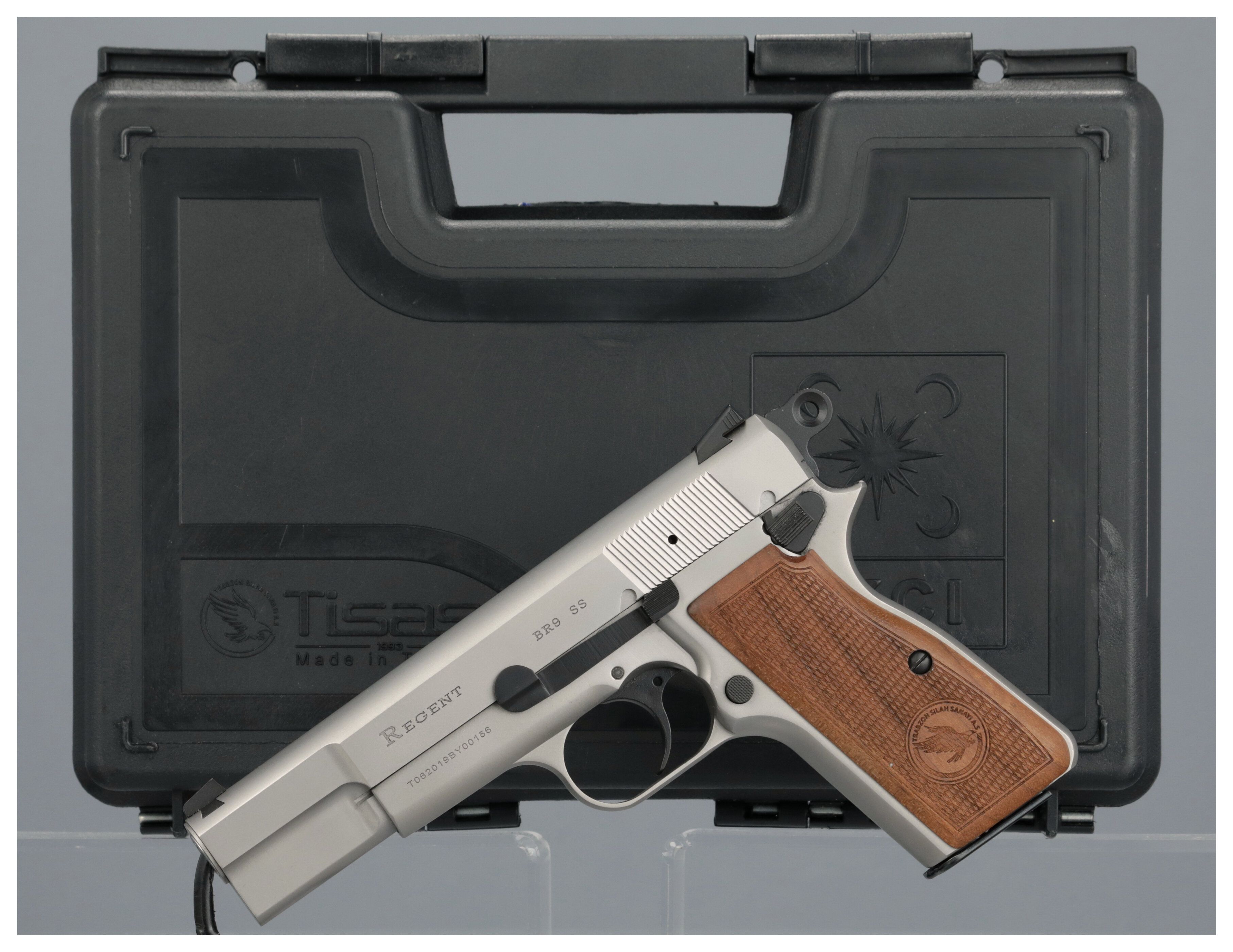 TISAS Regent BR9 SS Semi-Automatic Pistol with Case | Rock Island Auction