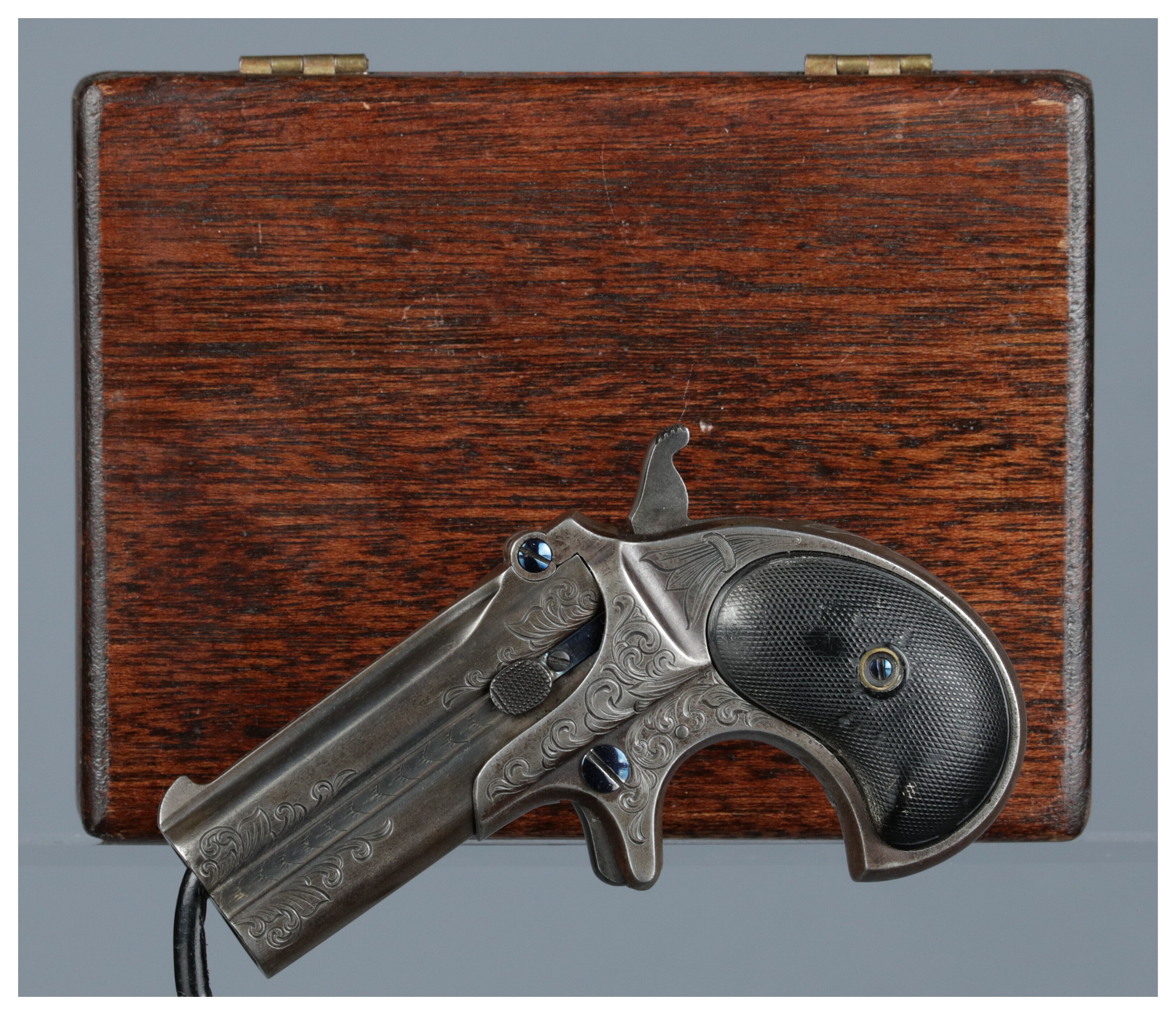 Factory Engraved Remington Double Derringer with Case | Rock Island Auction