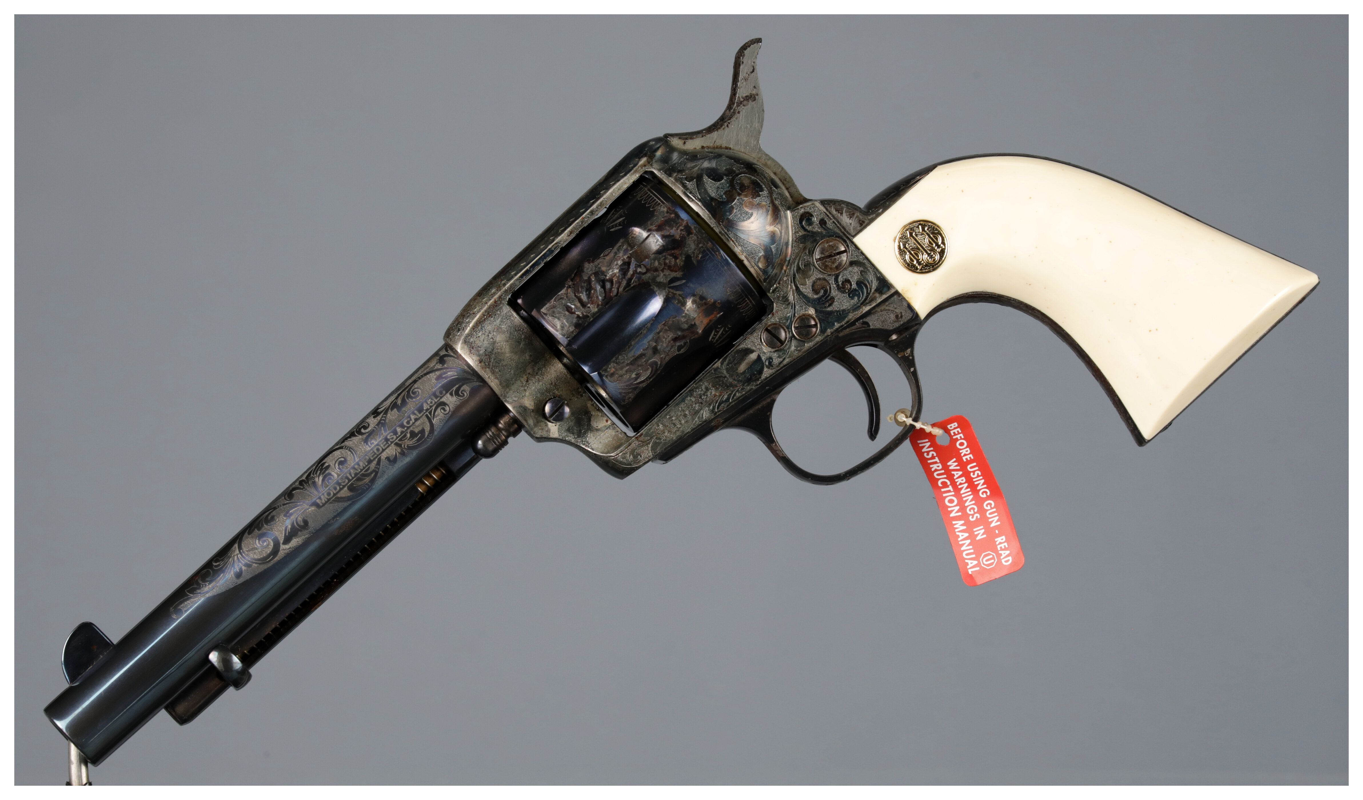 Engraved Beretta/Uberti Stampede Single Action Revolver | Rock Island ...