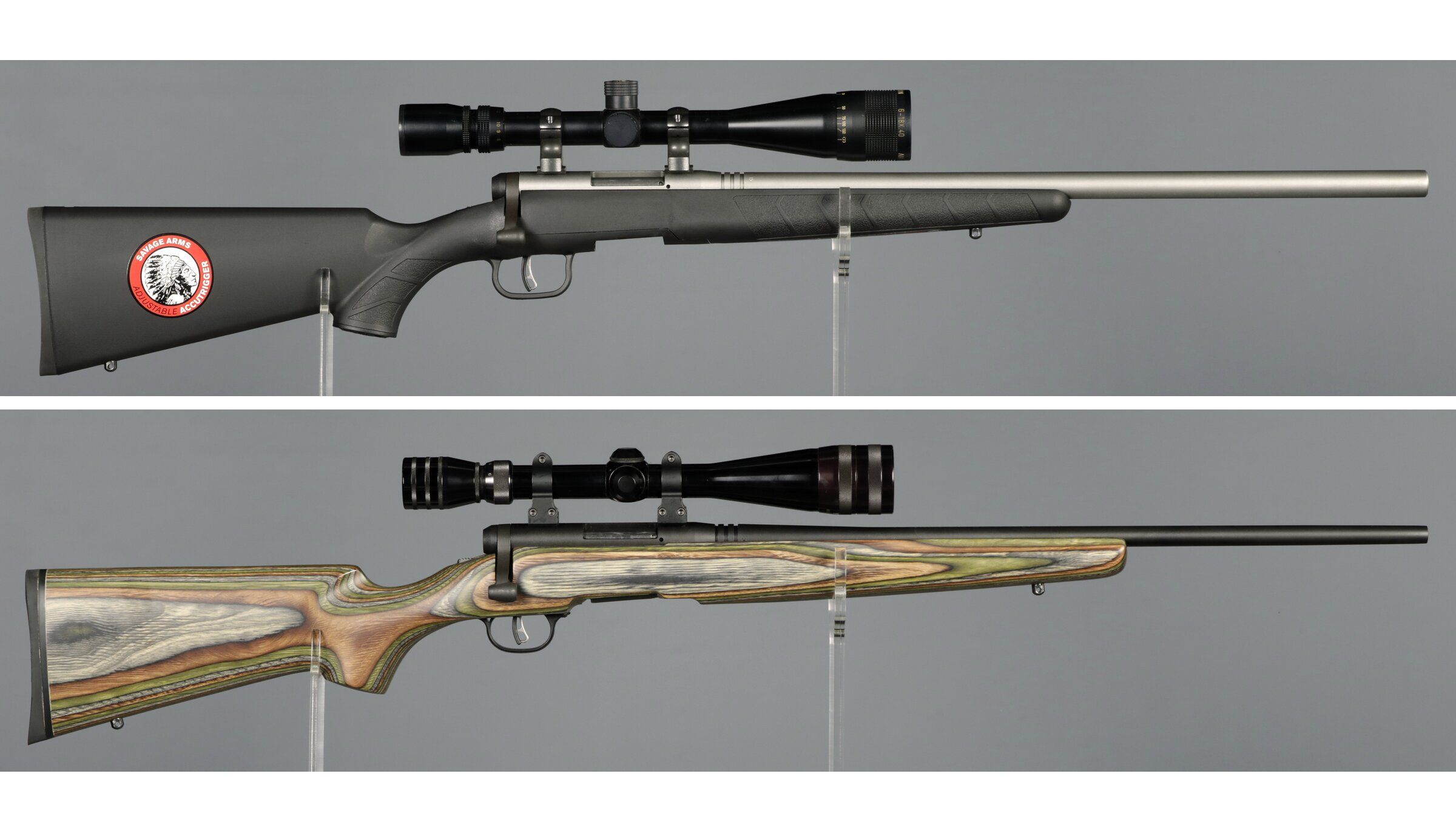 Two Savage Model B Mag Bolt Action Rifle with Scope | Rock Island Auction