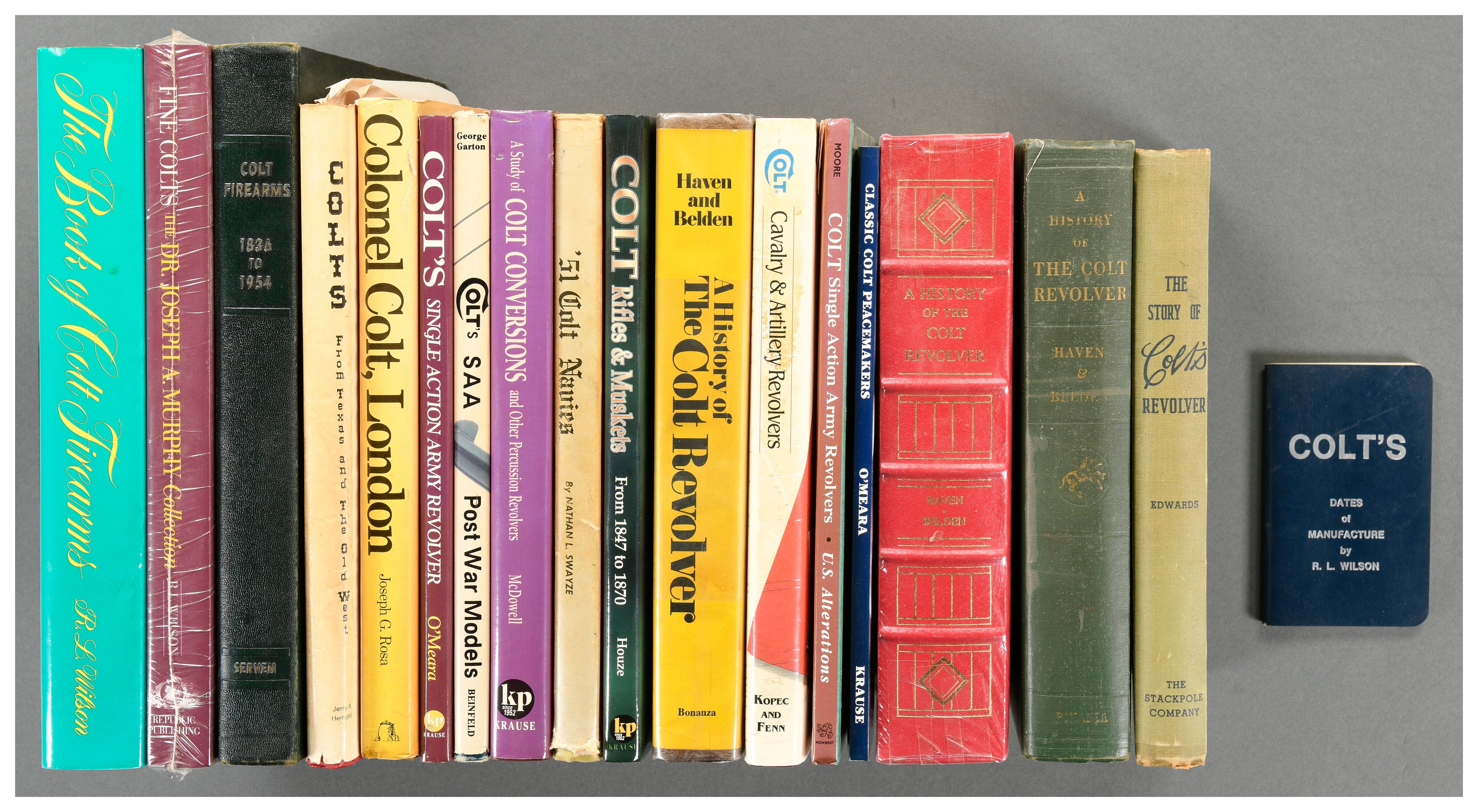 Grouping of 18 Colt Firearms Books | Rock Island Auction