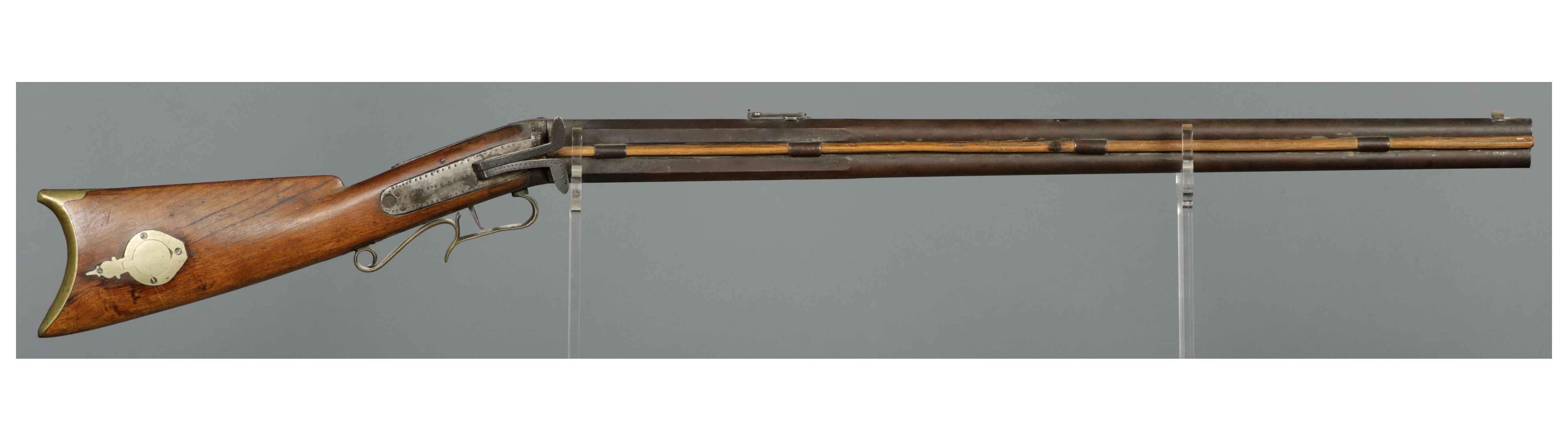 Unmarked Over/Under Mule Ear Percussion Combination Gun | Rock Island ...
