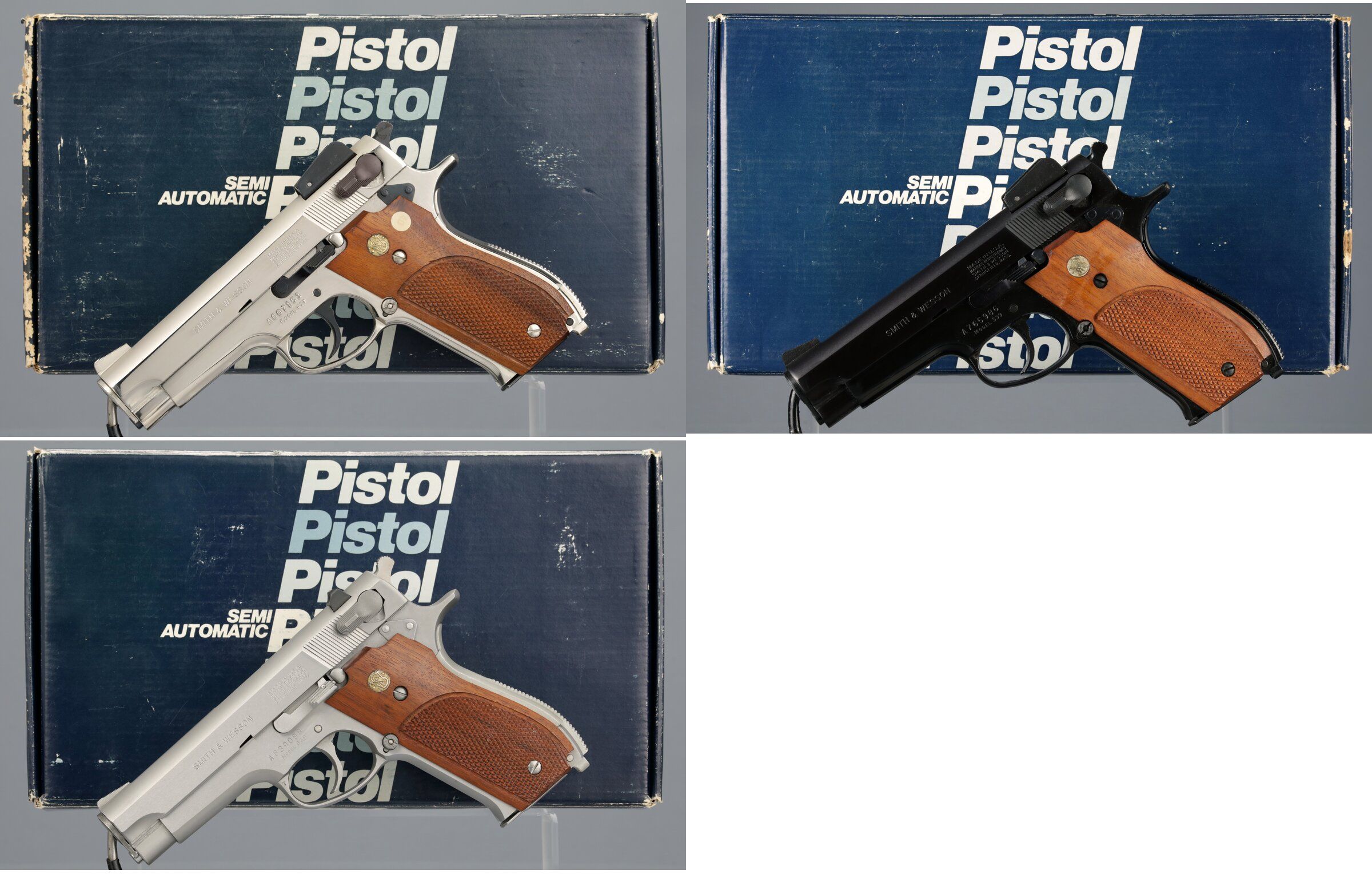 Three Smith & Wesson Semi-Automatic Pistols with Boxes | Rock Island ...