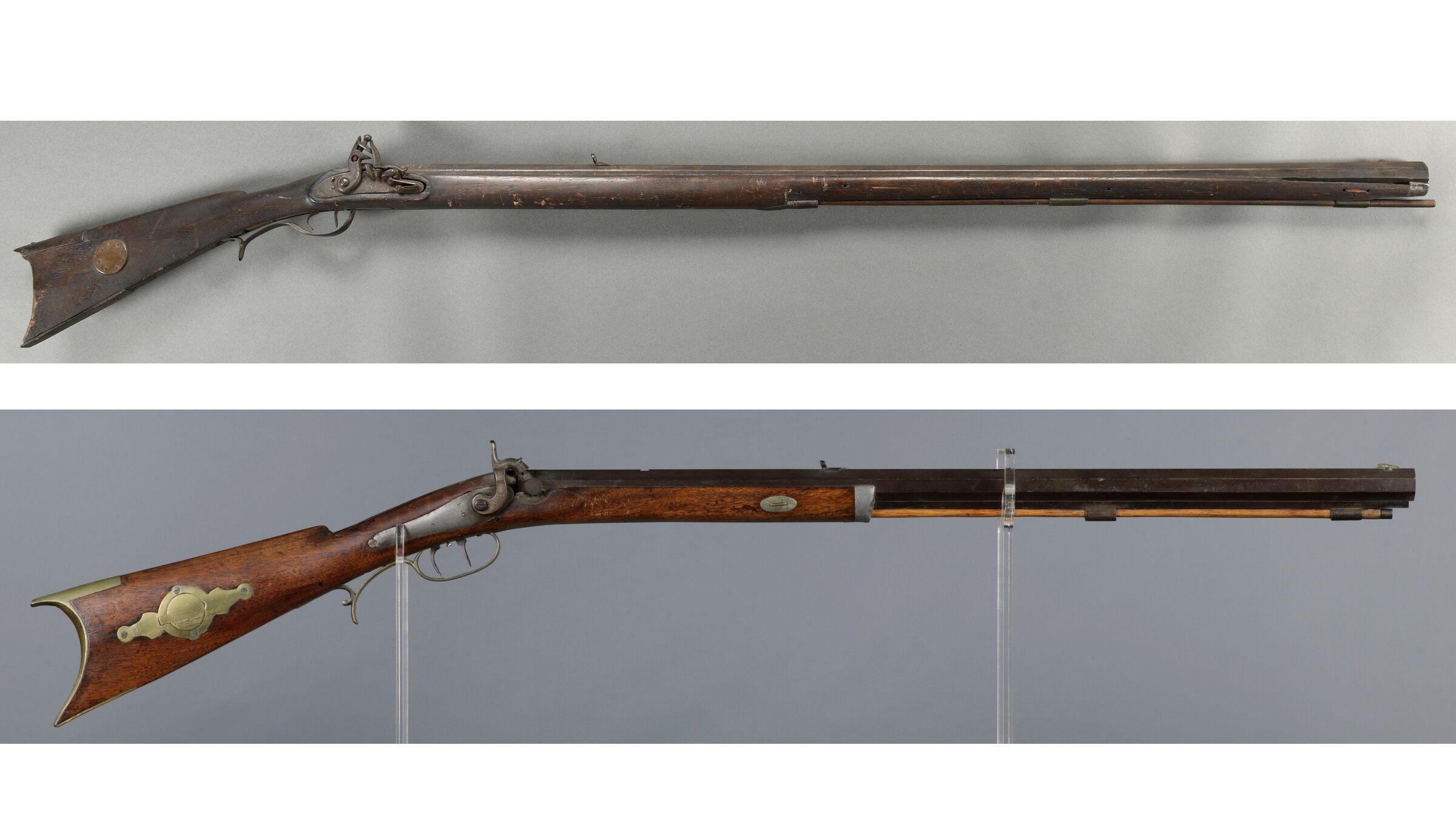 Two Unmarked Antique Rifles | Rock Island Auction