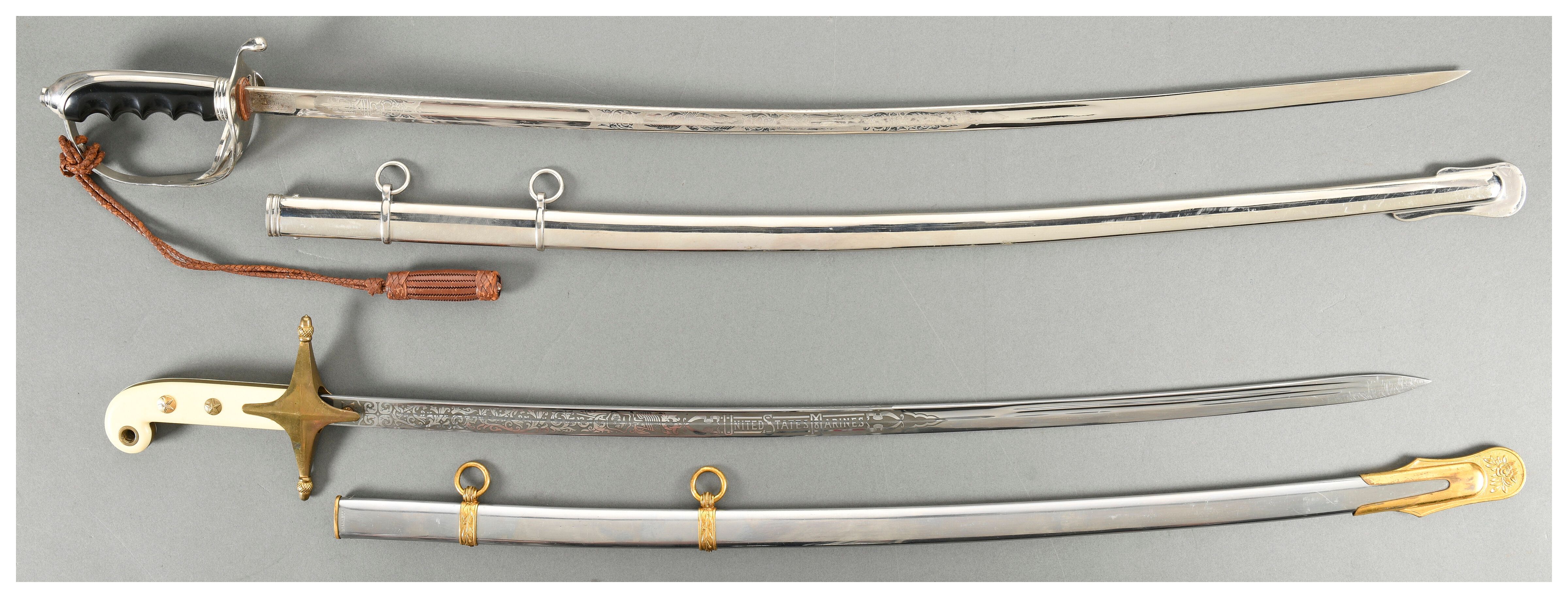 Two Swords with Scabbards | Rock Island Auction