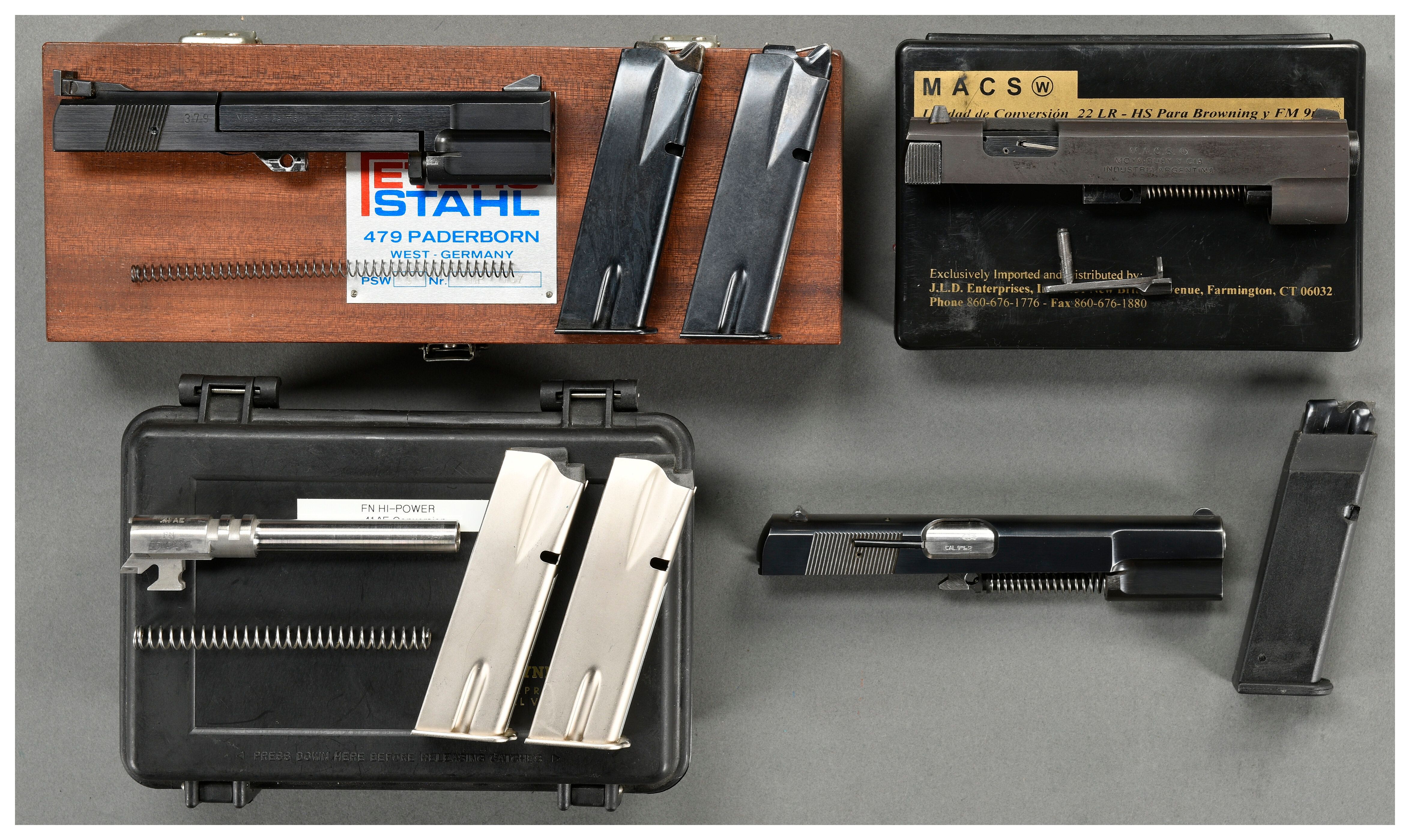 Three Cased High-Power Conversion Kits and a Slide Assembly | Rock ...