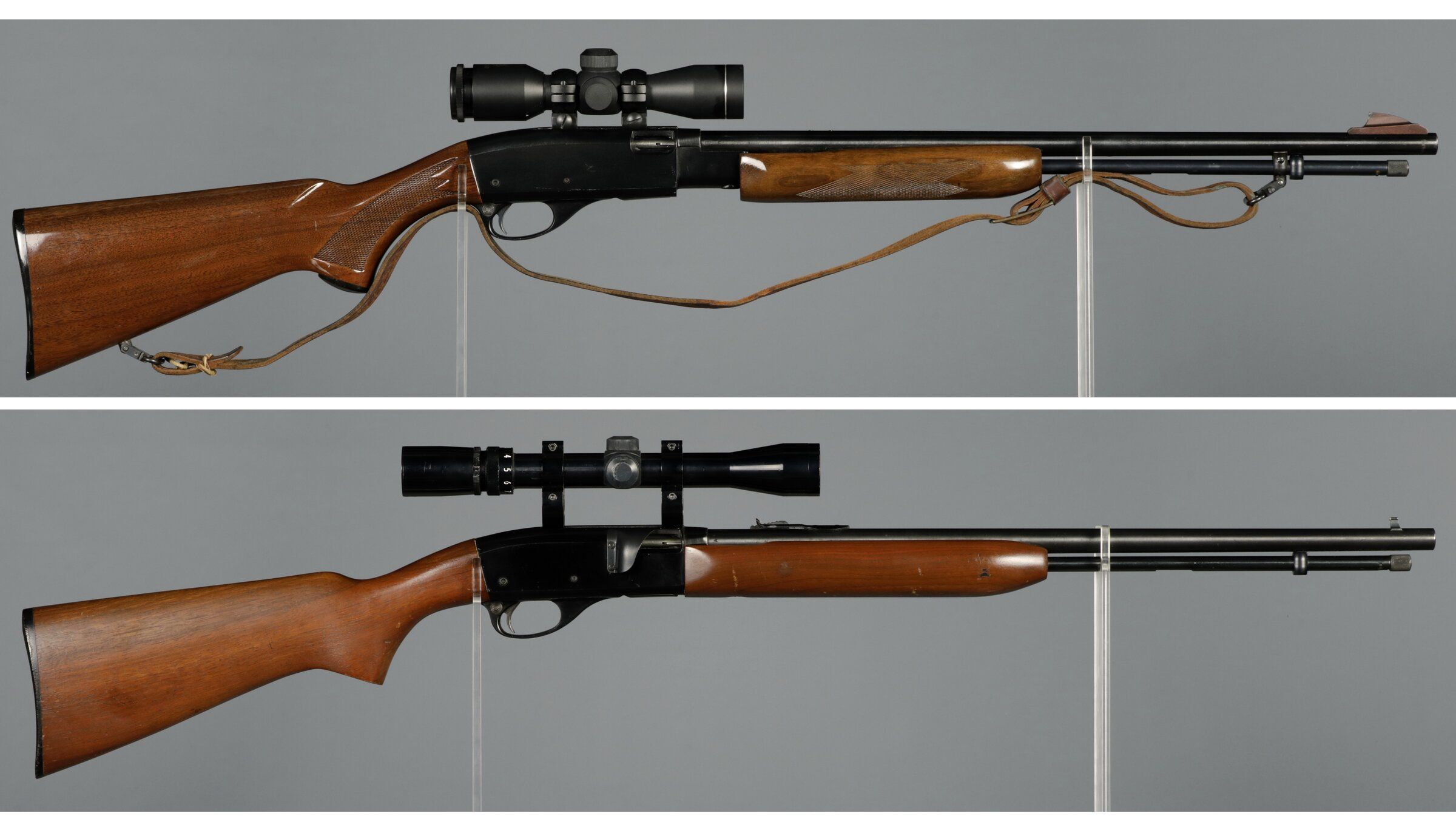Two Remington Rifles with Scopes | Rock Island Auction